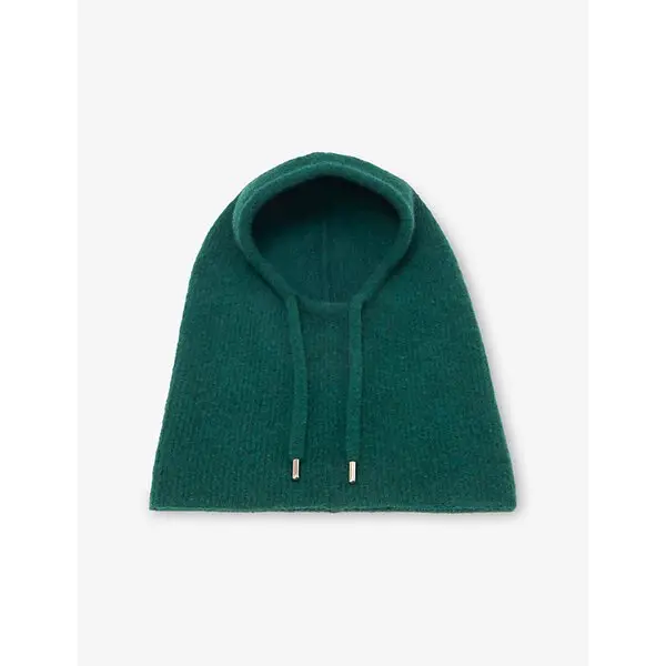 Maje Ribbed Wool-blend Balaclava