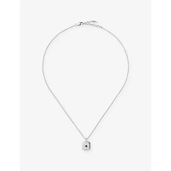 MISSOMA September Birthstone Sterling- And Crystal Pendant Necklace - Silver