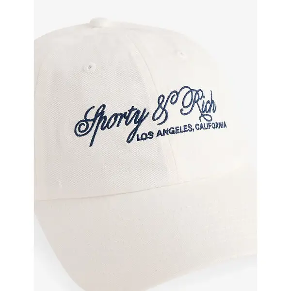 SPORTY & RICH International Embroidered Cotton Cap