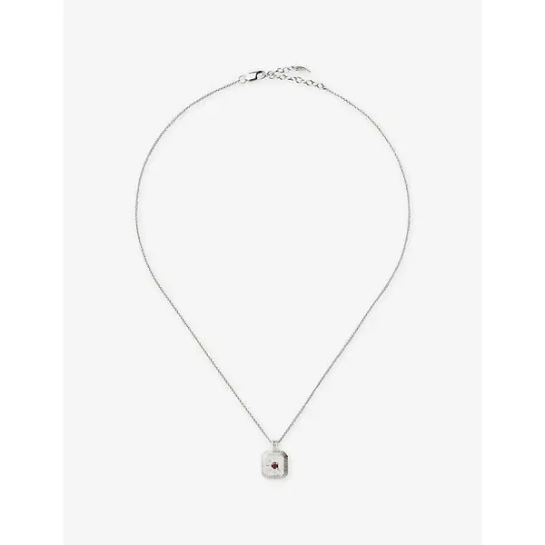 MISSOMA Sterling And Crystal Pendant Necklace - Silver