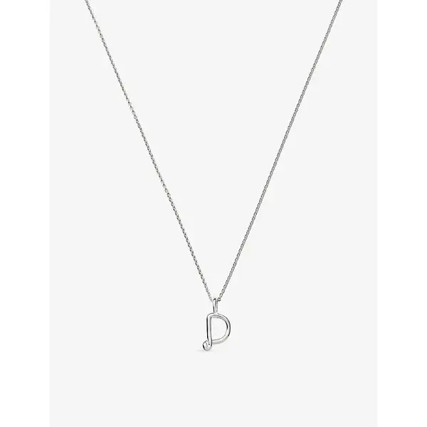 MISSOMA Curly Molten Mini Initial D -plated Sterling Necklace - Silver