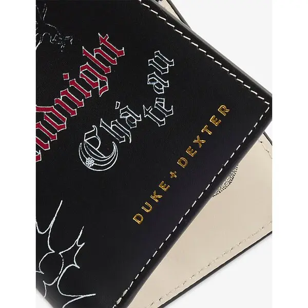 DUKE + DEXTER Midnight Chateau Sketch-print Leather Wallet