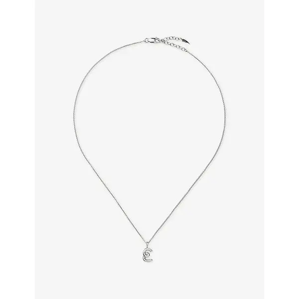MISSOMA Curly Molten Mini Initial Necklace - Silver
