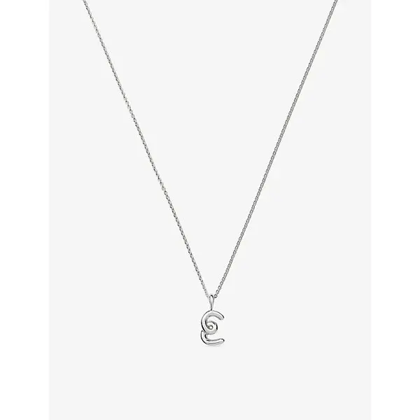 MISSOMA Curly Molten Mini Initial Necklace - Silver