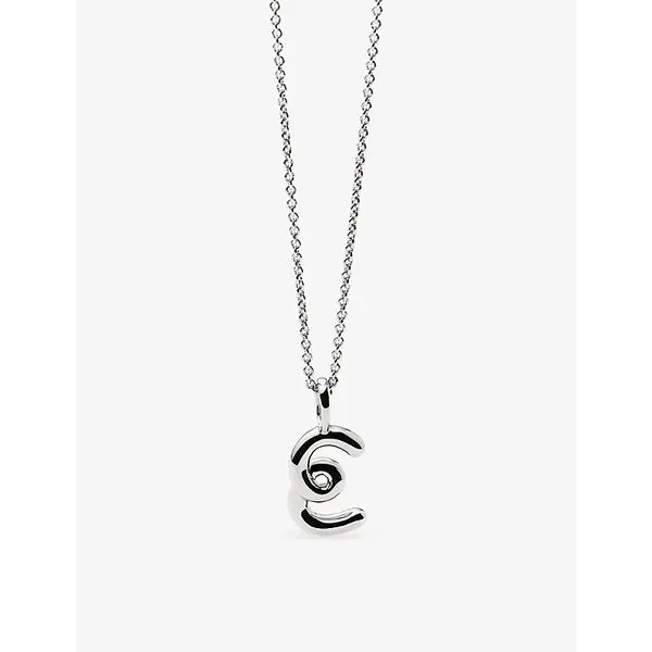 MISSOMA Curly Molten Mini Initial Necklace - Silver