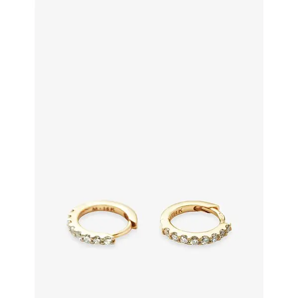 MISSOMA Classic Diamond Huggies Earrings
