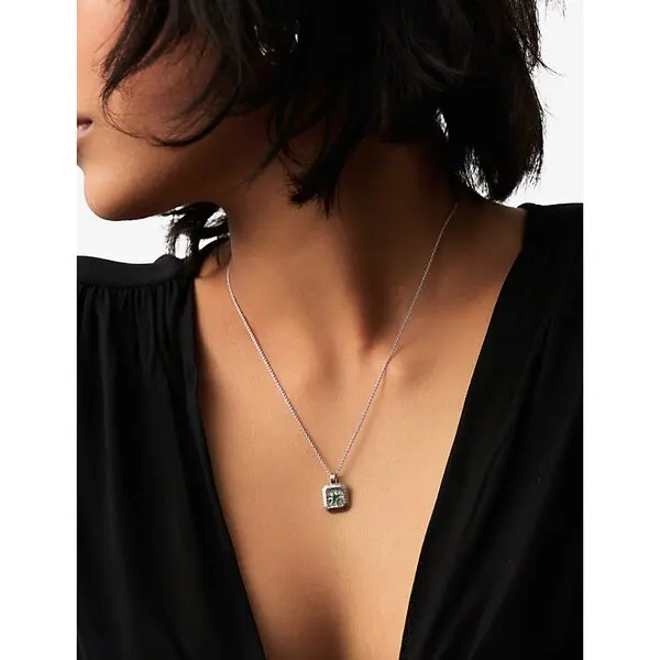 MISSOMA May Birthstone Sterling And Crystal Pendant Necklace