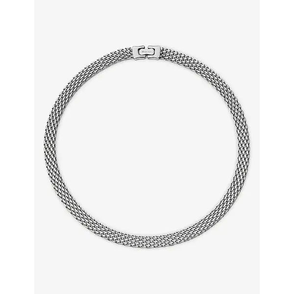 MISSOMA Heirloom Platinum-plated Stainless Steel Choker Necklace - Silver