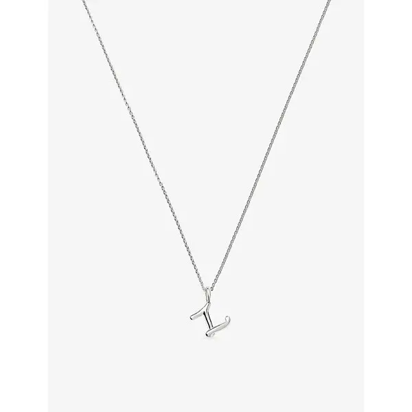MISSOMA Curly Molten Mini Initial Necklace - Silver