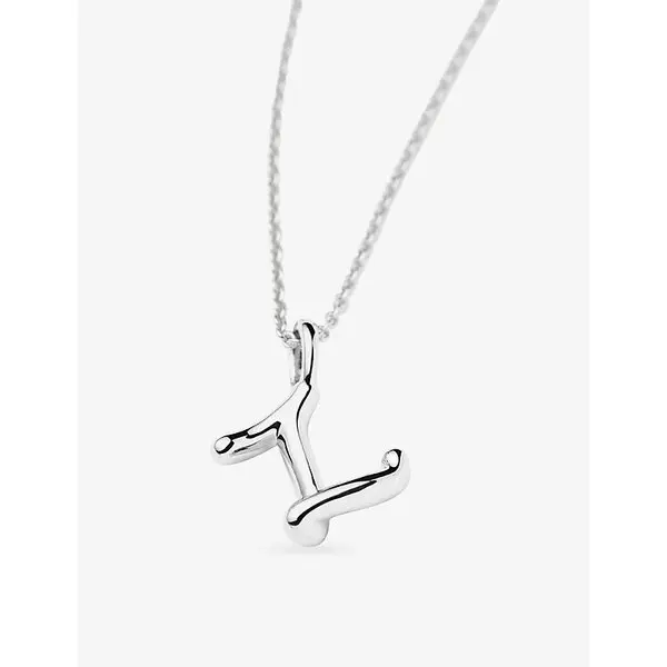 MISSOMA Curly Molten Mini Initial Necklace - Silver