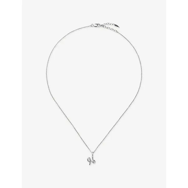 MISSOMA Curly Molten Mini Initial H Plated Sterling Necklace - Silver