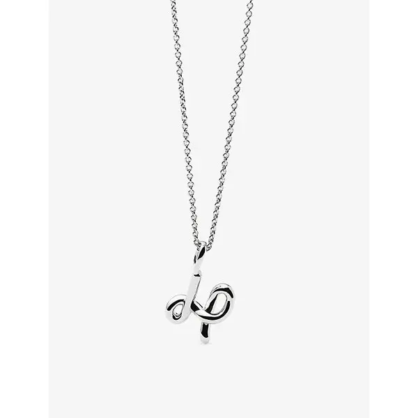 MISSOMA Curly Molten Mini Initial H Plated Sterling Necklace - Silver