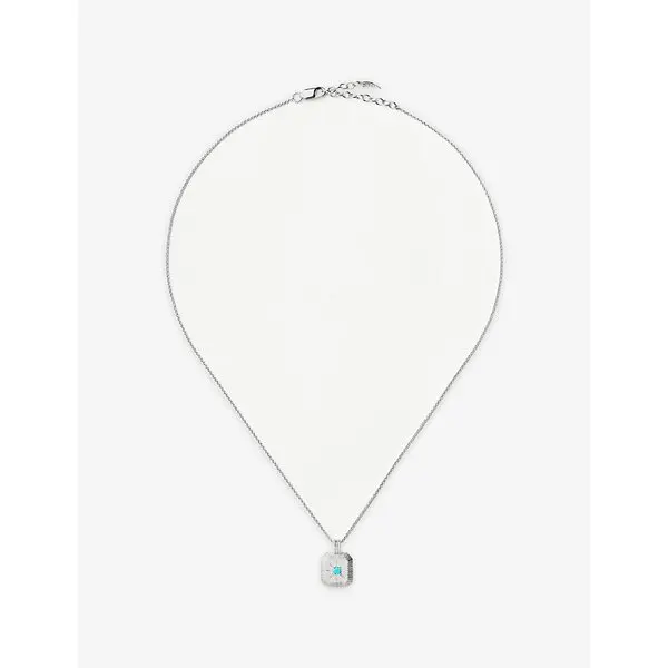 MISSOMA December Birthstone Sterling And Crystal Pendant Necklace - Silver