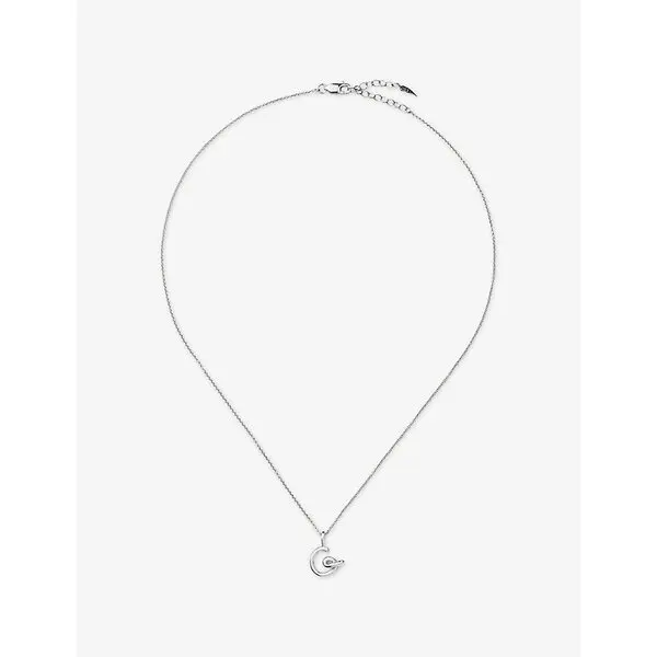 MISSOMA Curly Molten Mini Initial G Plated Sterling Necklace - Silver