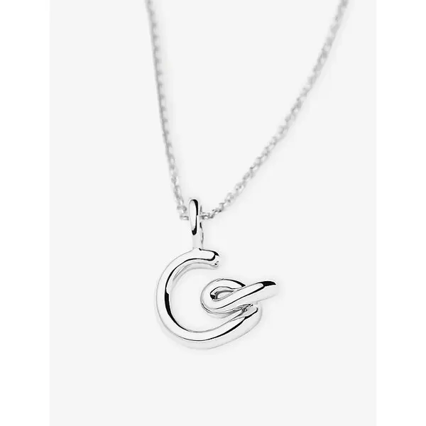 MISSOMA Curly Molten Mini Initial G Plated Sterling Necklace - Silver