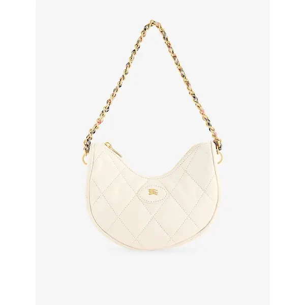 Burberry Horseshoe Chain Leather Shoulder Bag