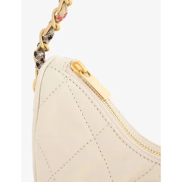 Burberry Horseshoe Chain Leather Shoulder Bag