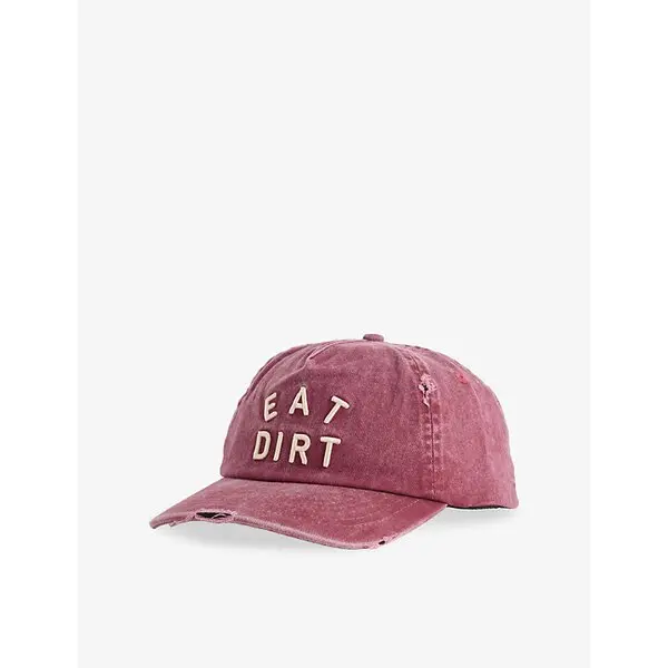 DUKE + DEXTER Eat Dirt Embroidered Cotton Cap