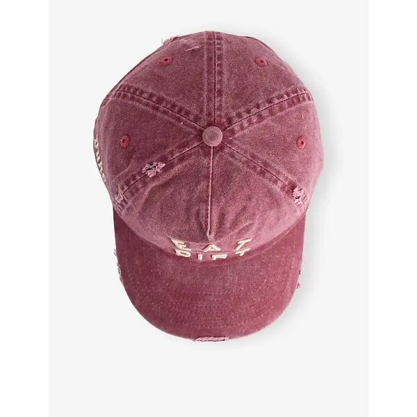 DUKE + DEXTER Eat Dirt Embroidered Cotton Cap