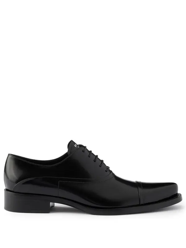 Prada Laced Leather Shoes