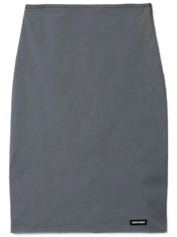 Miu Miu Stretch Poplin Skirt