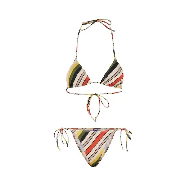 JEAN PAUL GAULTIER Bikini Set Printed "retro Stripe