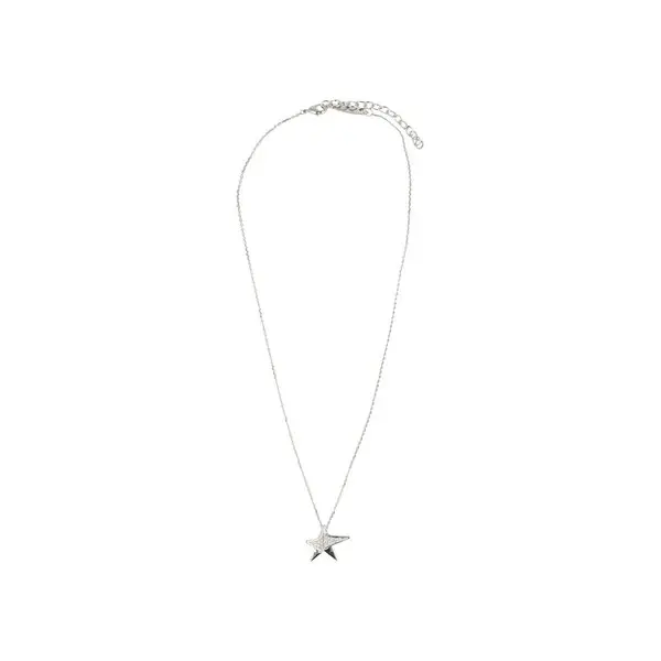 FERRAGAMO Crystal Embellished Star Necklace - Silver