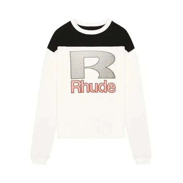 Rhude Racing Panel Long-sleeve Shirt /black/red