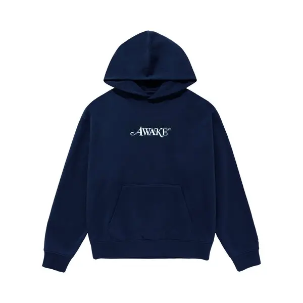 AWAKE NY Classic Logo Hoodie 'navy