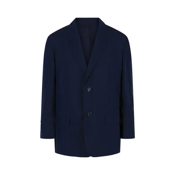 Givenchy Unconstructed Single-breasted Jacket 'navy
