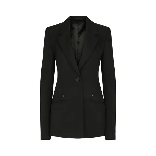 Givenchy Cape Jacket In Wool/mohair - Black