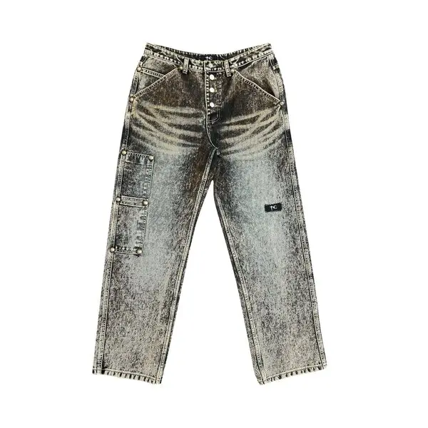 THUG CLUB Iron Faded Denim Pants
