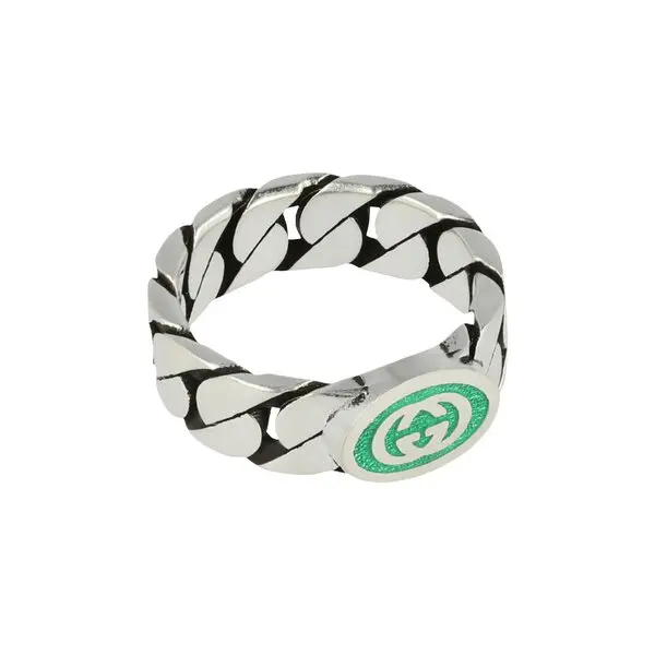 Gucci Sterling Interlocking G Ring