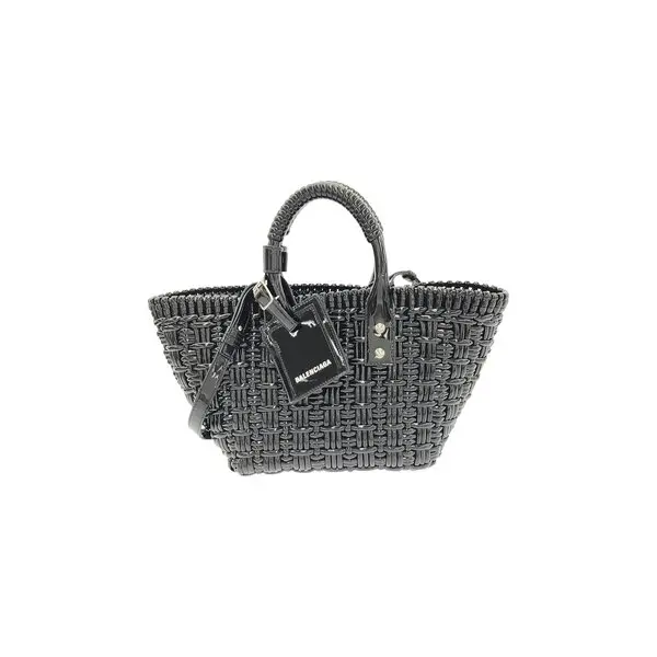 Balenciaga Bistro Xs Strap Basket Tote Bag - Black