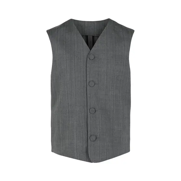 Givenchy Pinstripe Tailored Vest 'light Melange - Grey