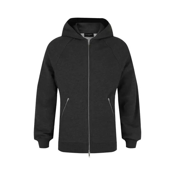 Balenciaga Logo Hoodie 'dark Heather /black