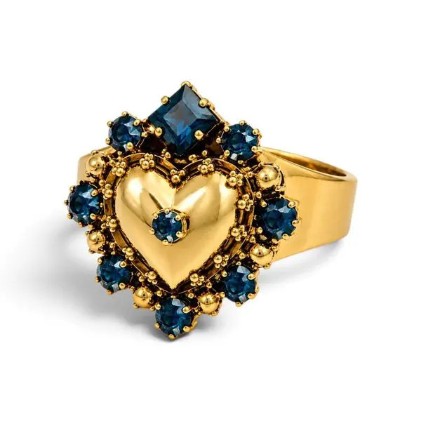 VSTYLE Montana Sacred Heart Ring – Swarovski Crystals