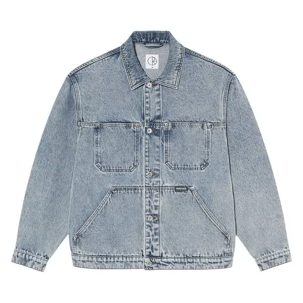 POLAR SKATE CO. Patrik Jacket 'heavy Washed - Blue