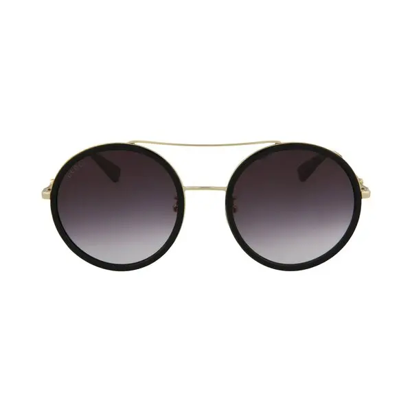 Gucci Round-frame Metal Sunglasses /gold/grey - Black