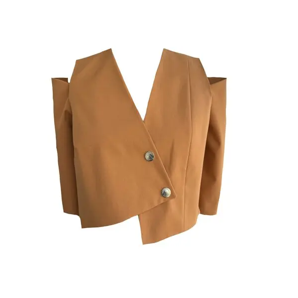 MIRIMALIST Moody Jacket / Vest Tan
