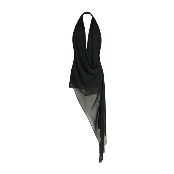 AVENUE 8 Chiffon Mini Draped Dress