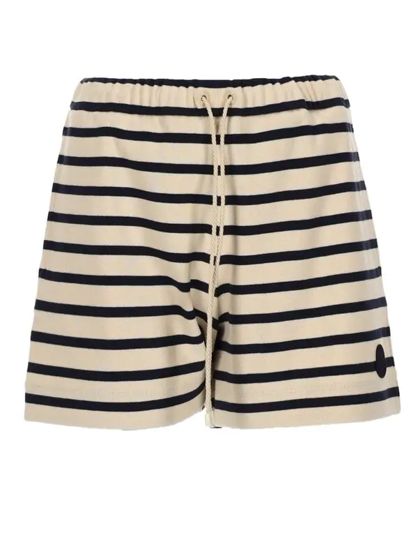 Moncler Striped Cotton Mini Shorts - Multicolour