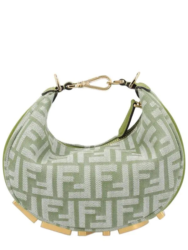 Fendi Mini Hobo Handbag 13 Cm X 20 Cm X 7.5 Cm