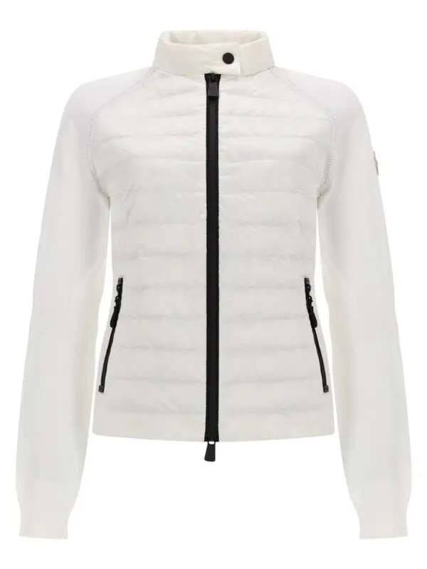 Moncler Padded Cardigan - White