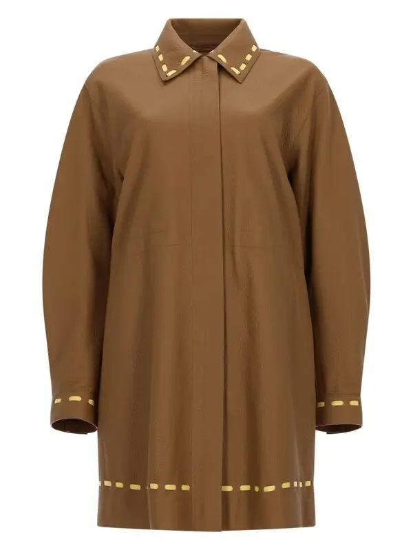 Fendi Deerskin Trench Coat