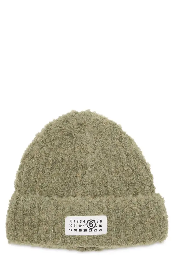 MAISON MARGIELA Soft Knit Cuff Beanie Hat - Green