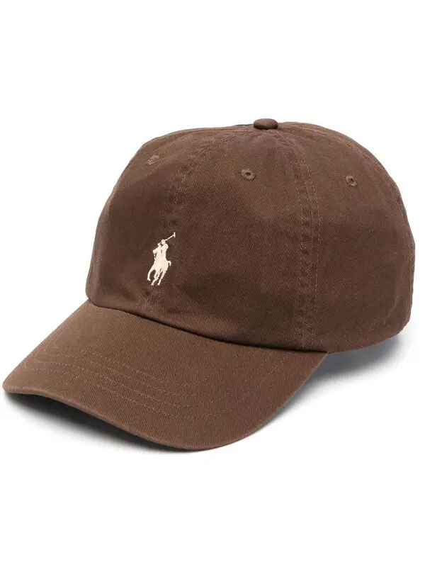 Polo Ralph Lauren Embroidered Pony Baseball Cap - Marrone