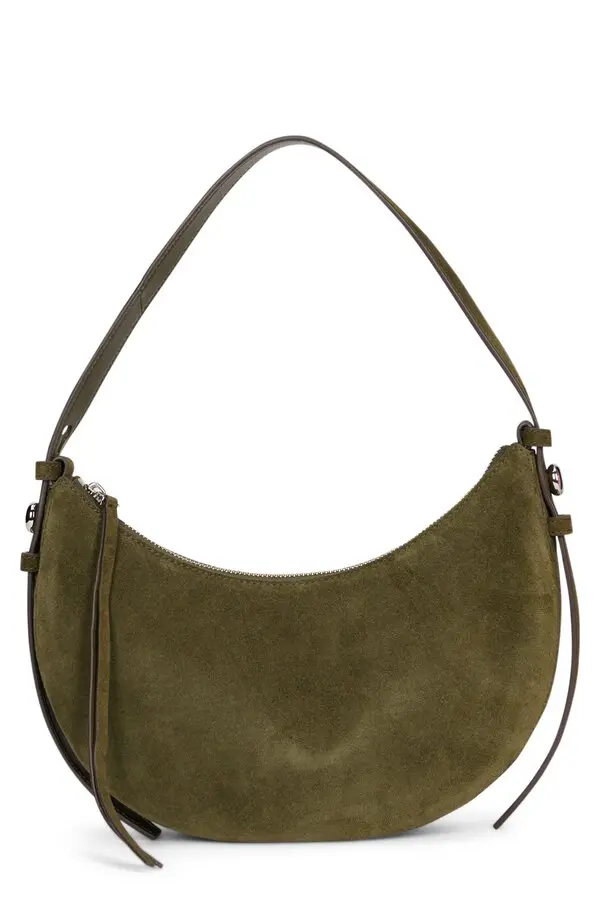 Tory Burch Half-moon Romy Shoulder Bag - Khaki