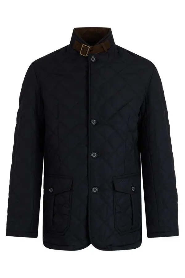 Barbour Quilted Jacket With High Collar