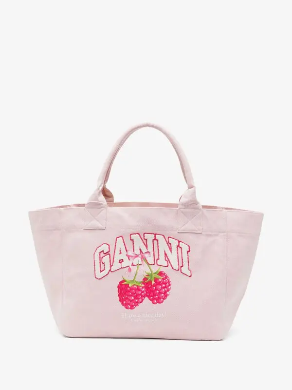 GANNI Graphic Print Mini Top-handle Bag